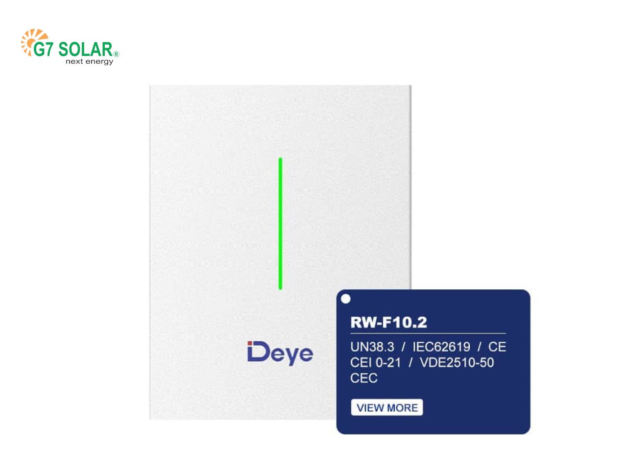Pin Lưu Trữ Điện Mặt Trời DEYE 51,2V-200Ah (Model RW-F10.2) - g7solar